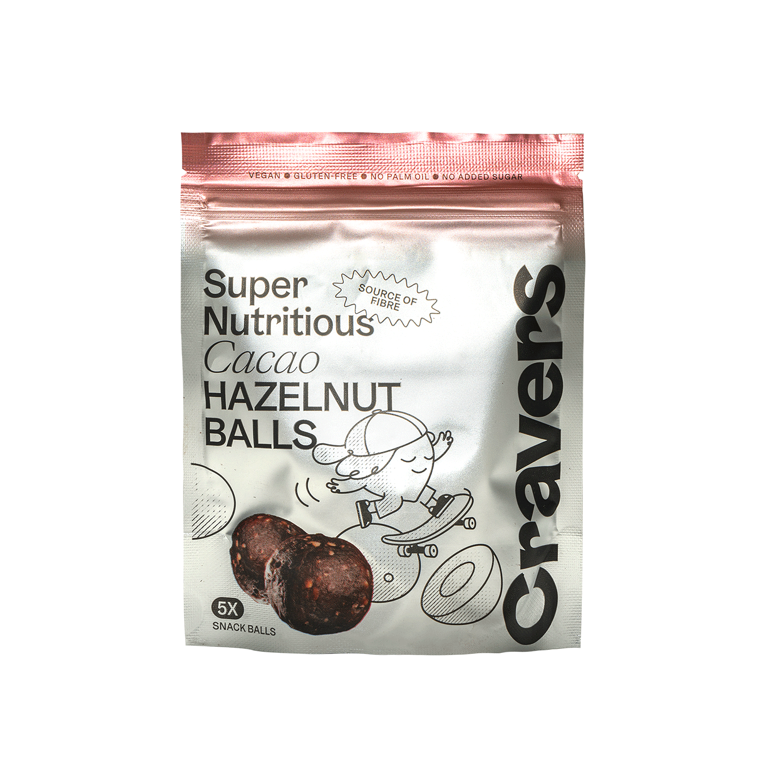 CRAVERS Cacao Hazelnut Balls | No Added Sugar, Vegan, No Palm Oil